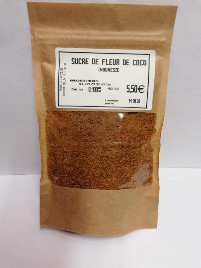 SUCRE DE FLEUR DE COCO INDONÉSIE 150g - Epicerie Gaucher