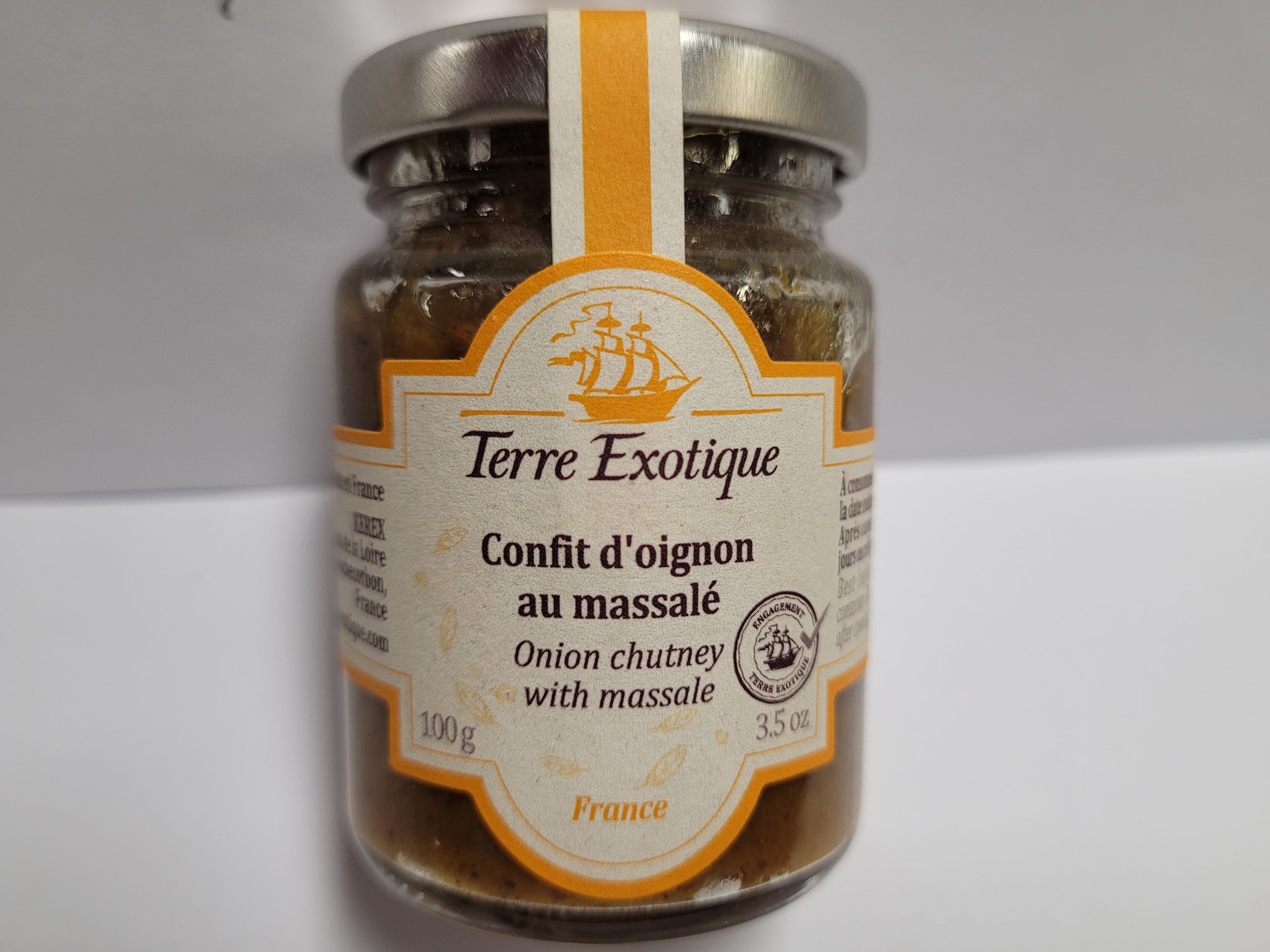 CONFIT D’OIGNON AU MASSALE 100g Net FRANCE - Epicerie Gaucher