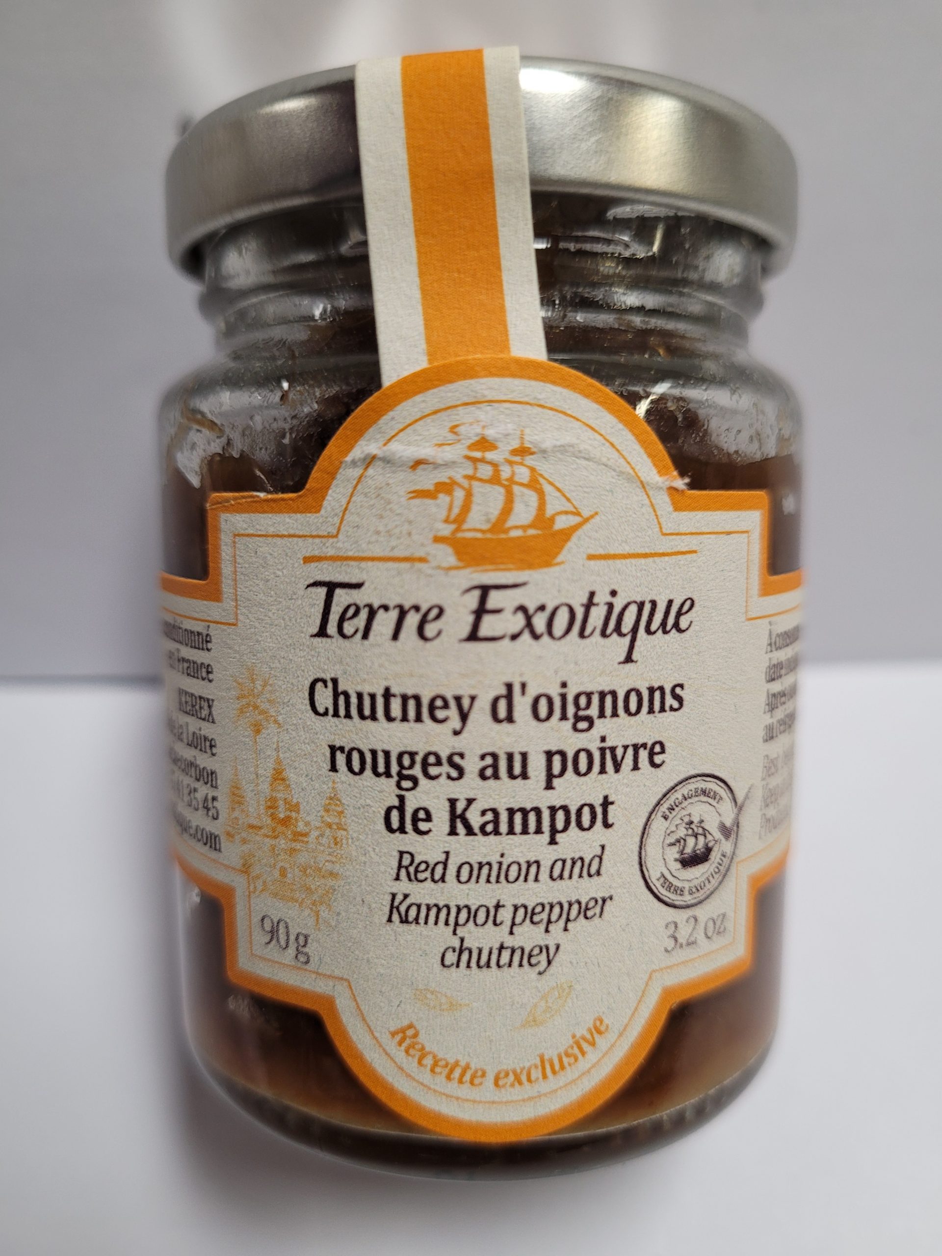 CHUTNEY D’OIGNON ROUGE AU POIVRE DE KAMPOT 90g Net FRANCE - Epicerie ...